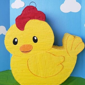 Chicken Pinata, Personalized Handmade Pinata, Pollito Birthday, Party ...