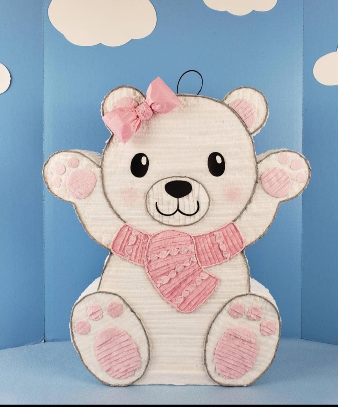 Polar Bear Personalized Handmade Piñata, Party Game, Winter Piñata ...