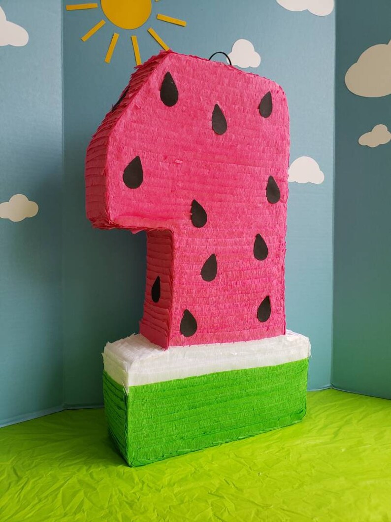 Fruits Watermelon Number One Birthday Party Pinata. - Etsy