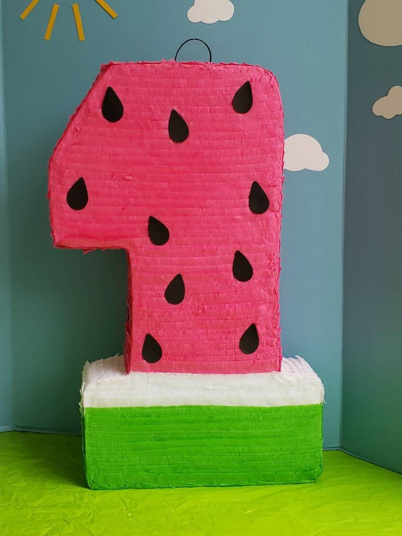 Fruits Watermelon Number One Birthday Party Pinata. - Etsy