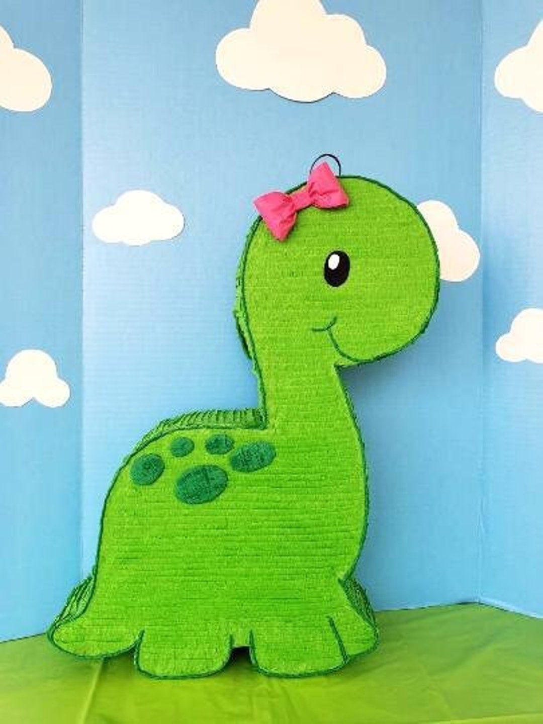 Baby Dinosaur Pinata, Personalized Handmade Pinata, Dinosaur Birthday ...