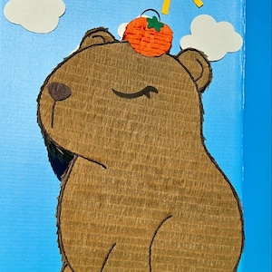Capybara Pinata, Personalized Handmade Pinata, Party Game, Birthday Fun ...
