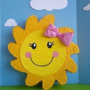 Sunshine Pinata, Personalized Handmade Pinata, Party Game, Family Fun ...