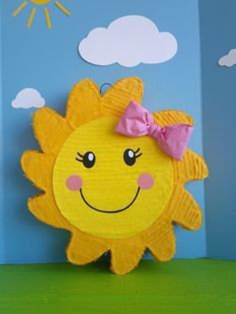 Sunshine Pinata. Sunshine Theme Birthday Party Pinata. - Etsy