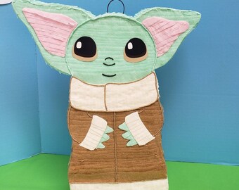 Baby Yoda Pinata Star Wars Pinata, Star Wars Birthday Party Baby Yoda ...