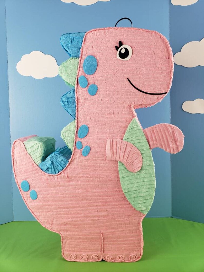 Dinosaur Pinata. Pink Dinosaur Pinata | Etsy