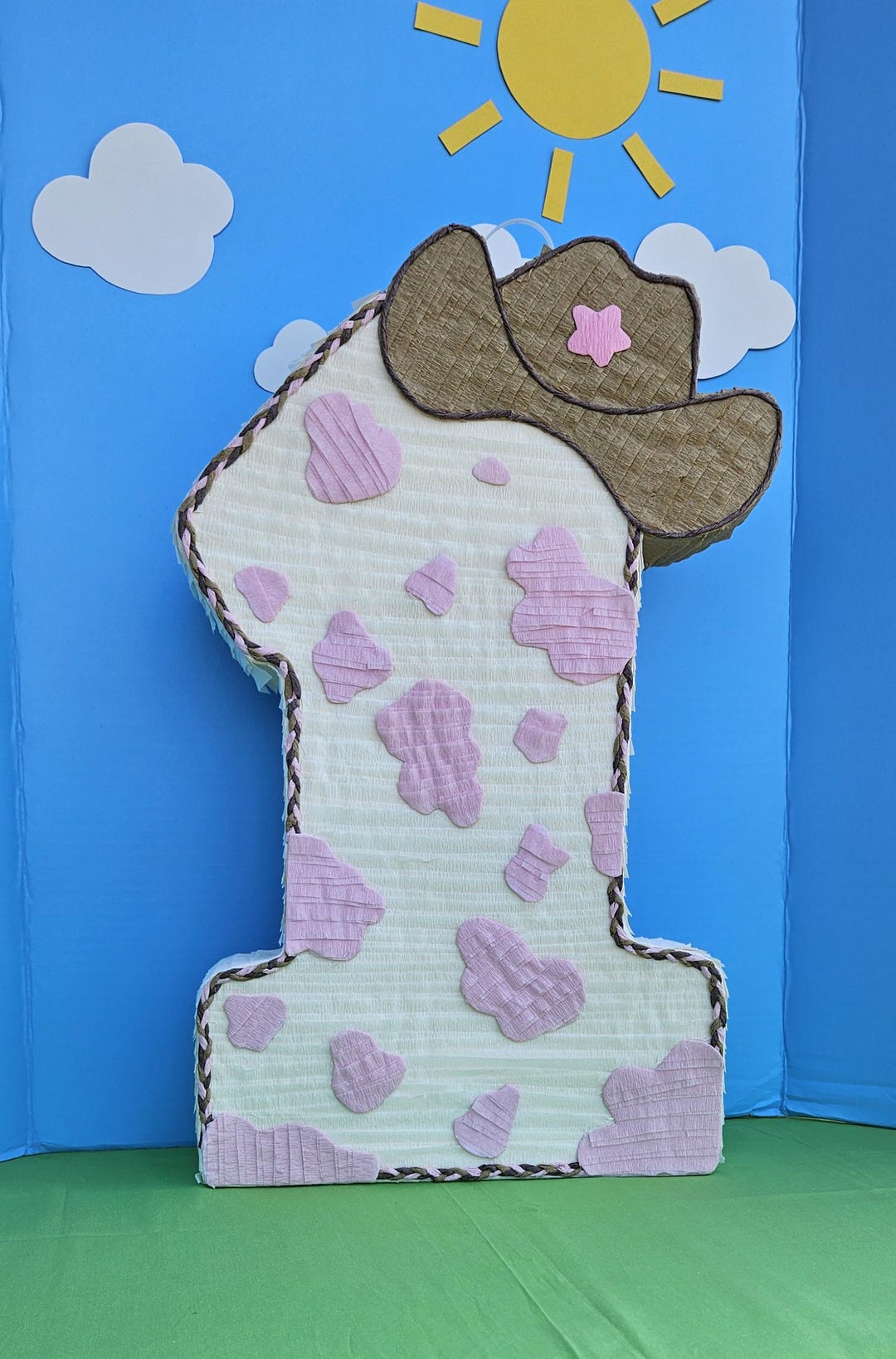 Cowboy Pinata, Handmade Personalized Pinata, My First Rodeo Birthday ...