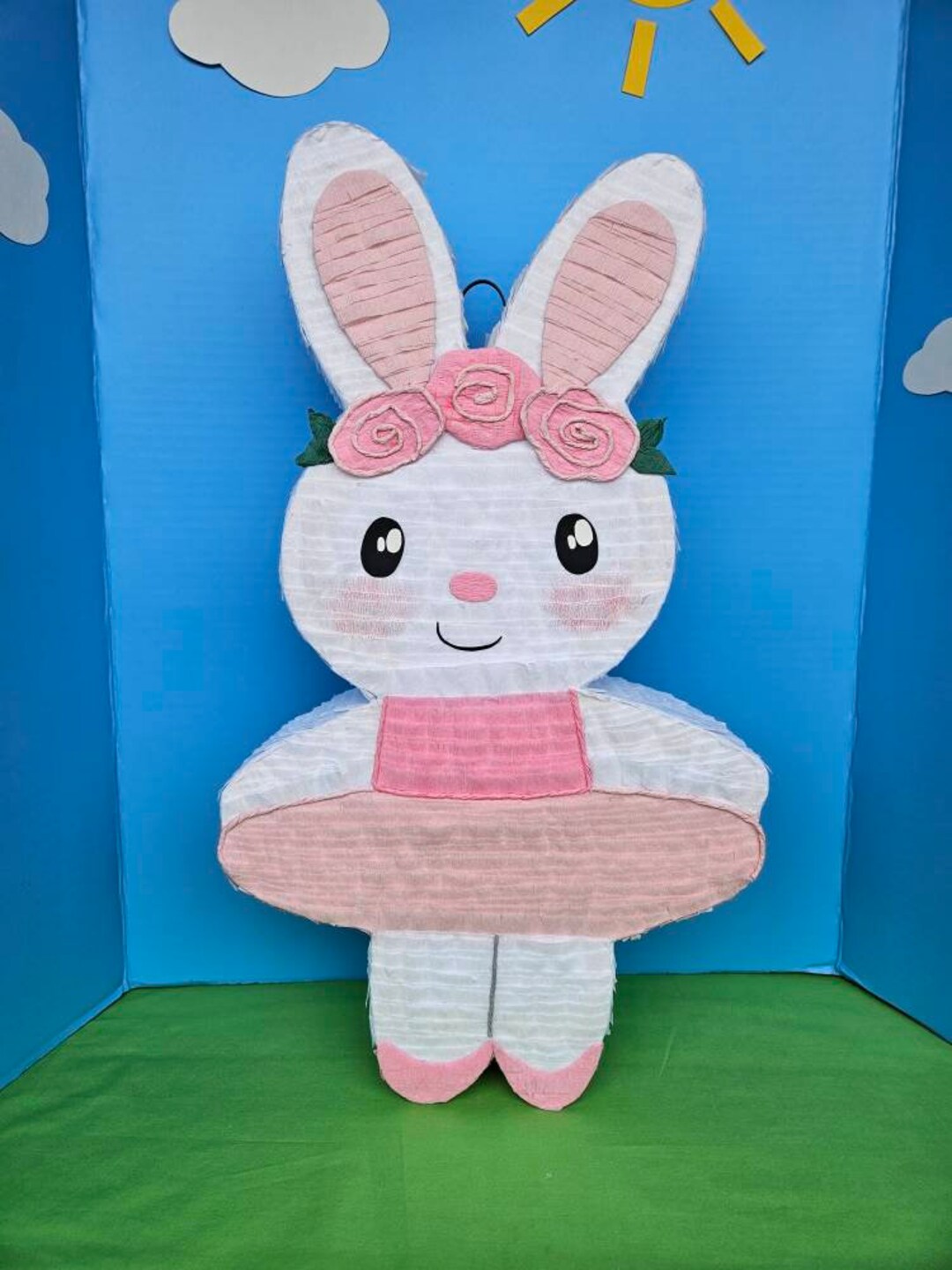 Bunny Ballerina Pinata, Personalized Handmade Pinata, Bunny Birthday ...