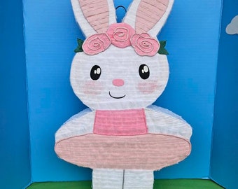 Pinata Bunny Rabbit Movable Limbs Interactive Pinata Rag Doll Pinata ...