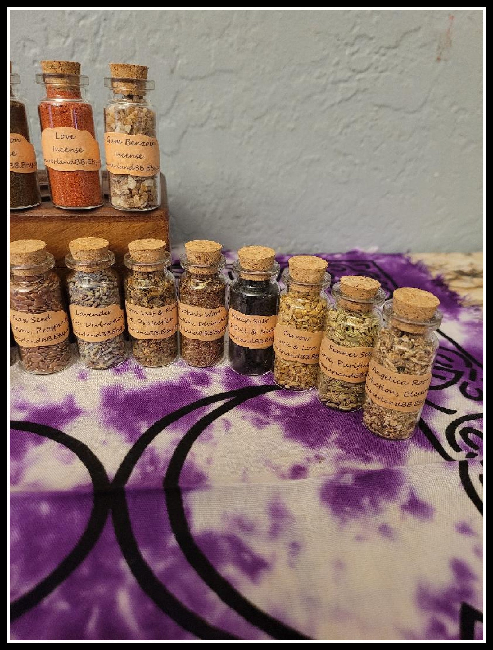 Triple Moon Wiccan Altar Box Kit Herbs Incense Altar - Etsy