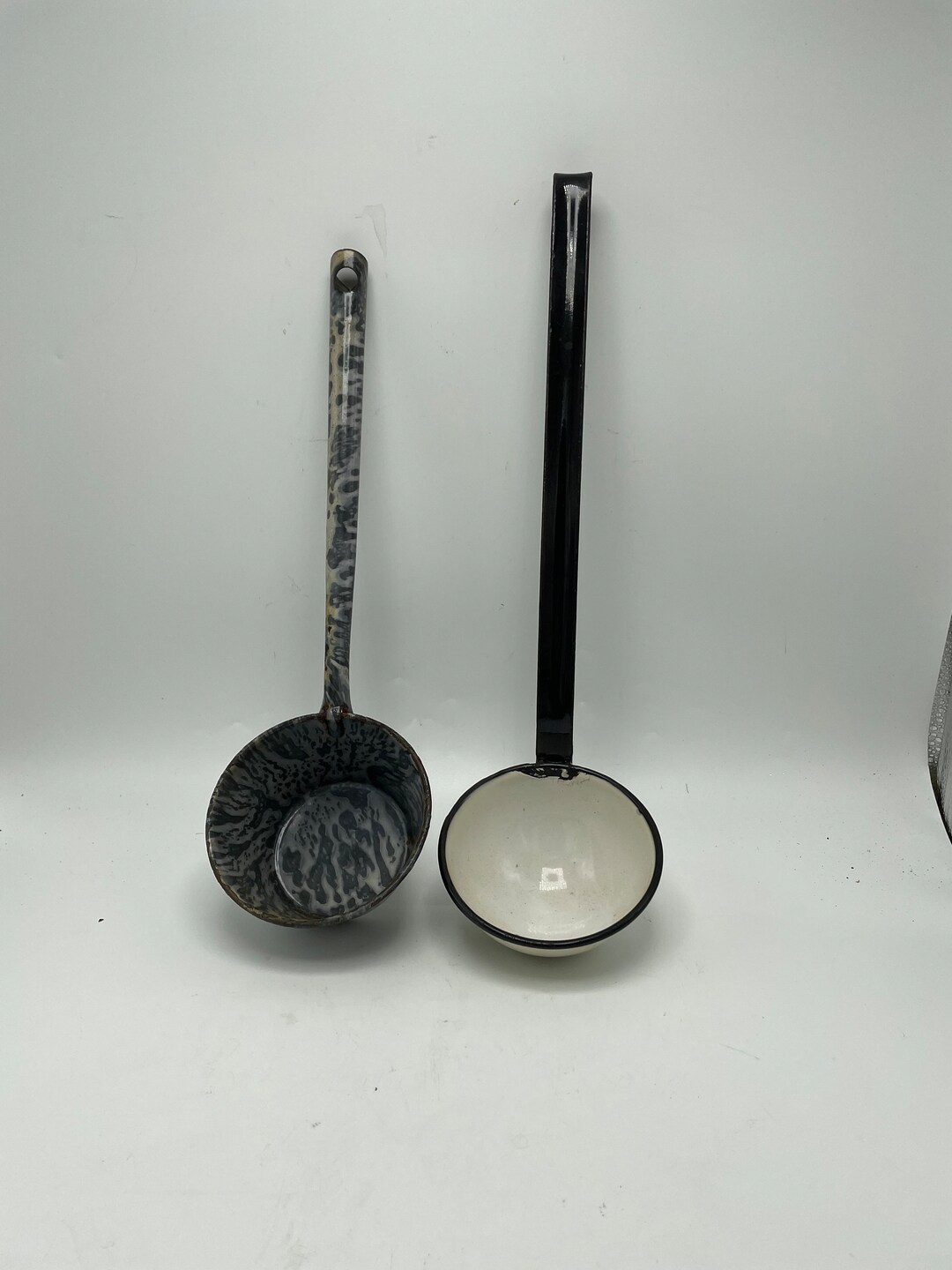 2 Enamelware Ladles - Etsy