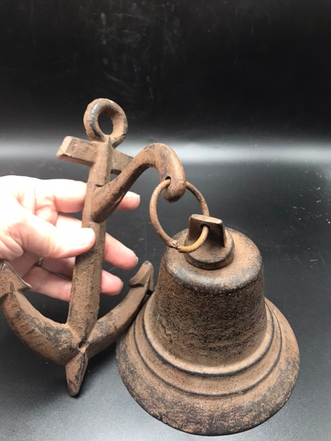 Vintage Cast Iron Bell - Etsy