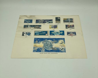 TEN 29c Moon Landing 25th Anniversary Stamp .. Vintage Unused Postage ...
