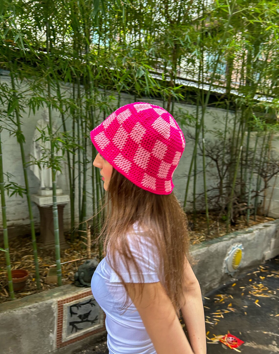 Checkered Bucket Hat Crochet Pattern Instant Pdf Download Beginner ...