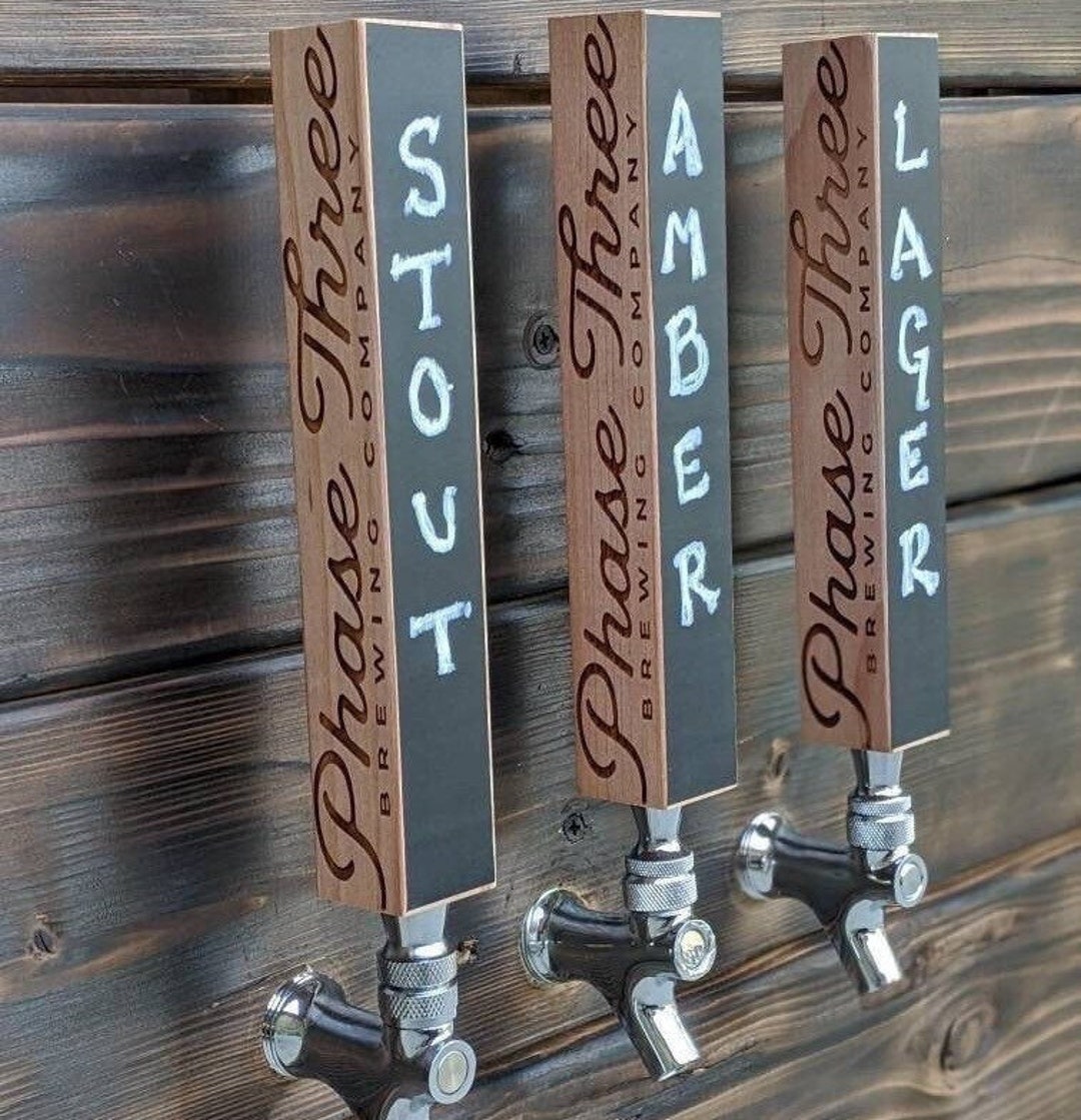 Custom Laser Engraved Beer Tap Handle - Chalkboard Keg Tap - Etsy