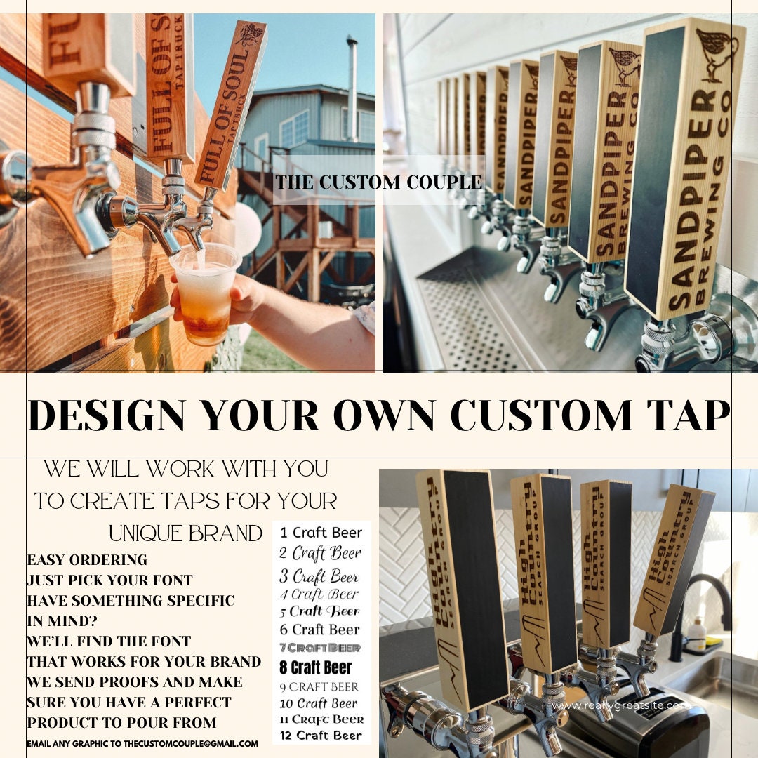 Logo Beer Tap Handle, Beer Pull, Custom Beer Tap Handle, Craft Beer Tap ...