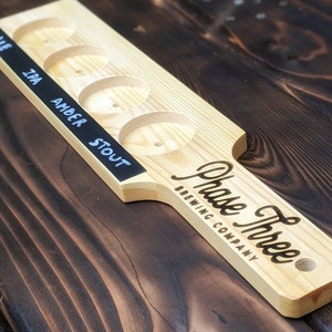 Custom Beer Tasting Flight, Personalized Beer Tasting Paddle, Wine ...