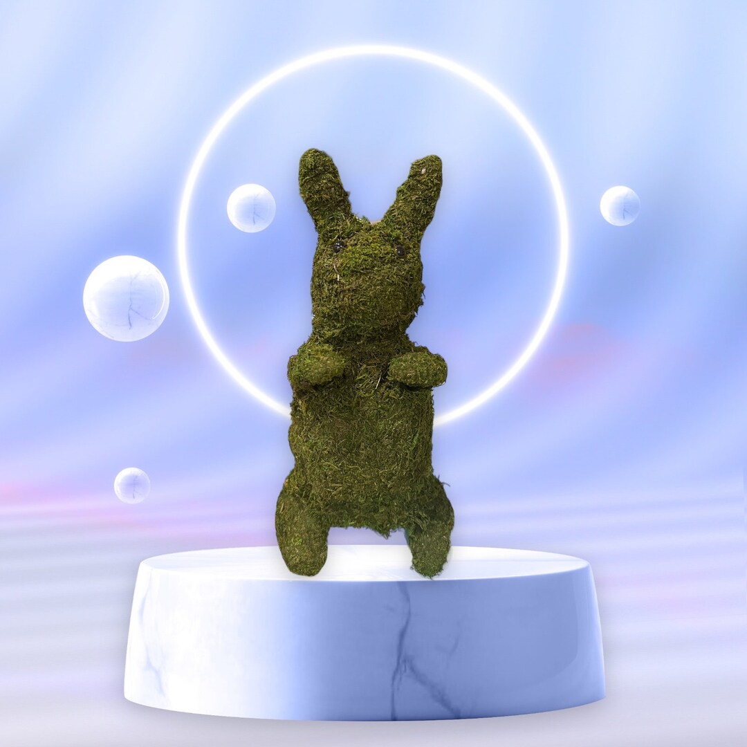 Deco Moss Bunny - Rabbit - Cute Decoration for Your Garden and Home! - Etsy