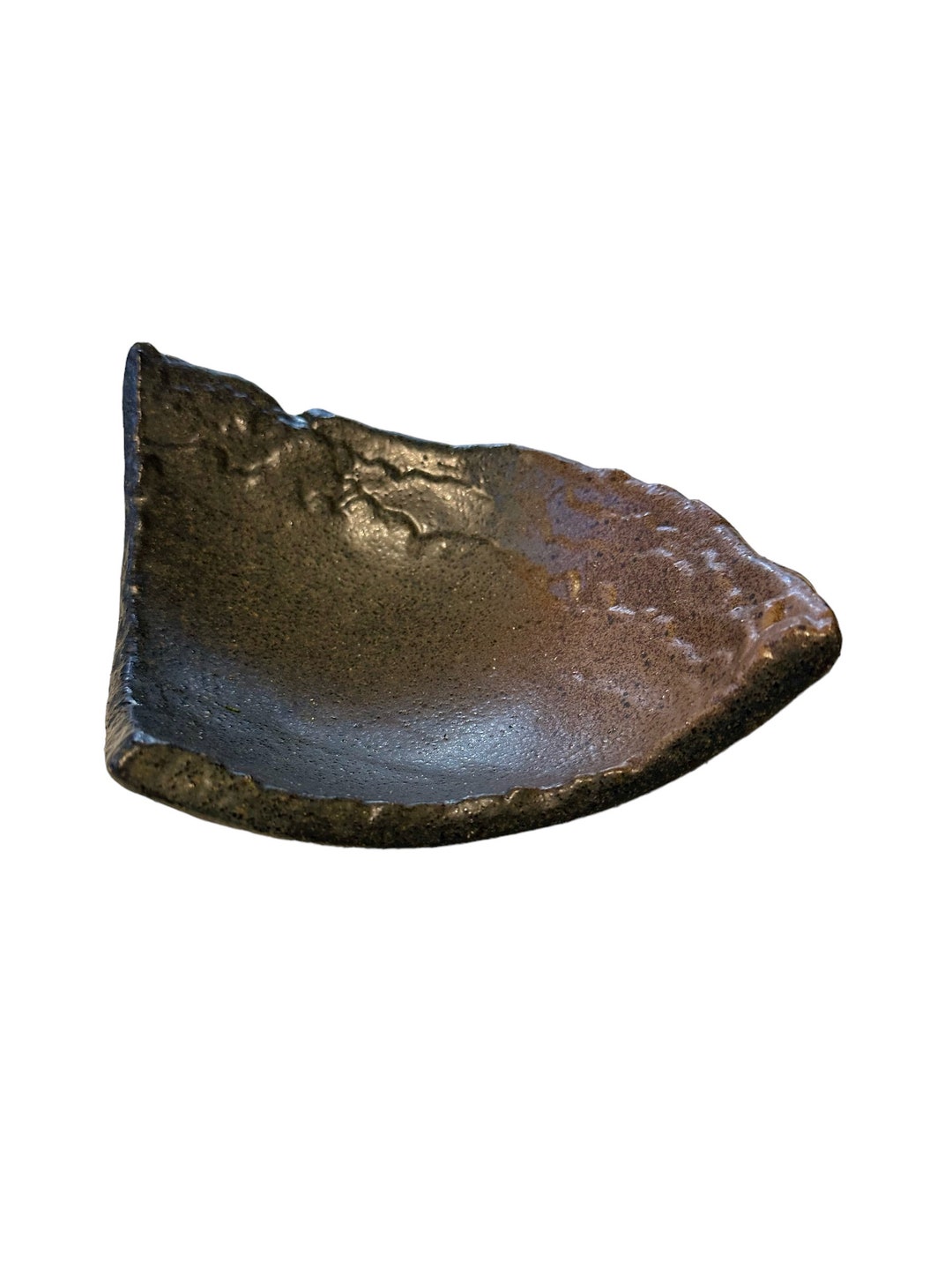 Triangular Pottery Dish With Three Legs, Made in Japansize 8 X 6 X 2 ...