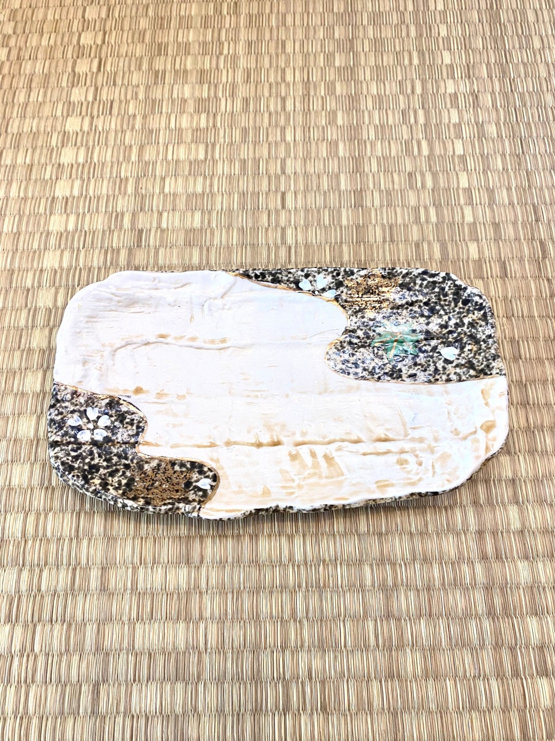 Soft Edge Rectangle Japanese Momiji Design Saucer Size 8 X 4.5 X 0.75 ...