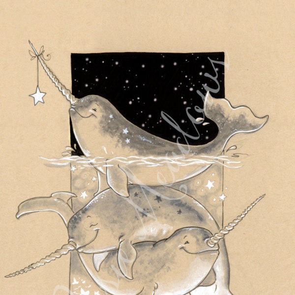Narwhal Art - Etsy
