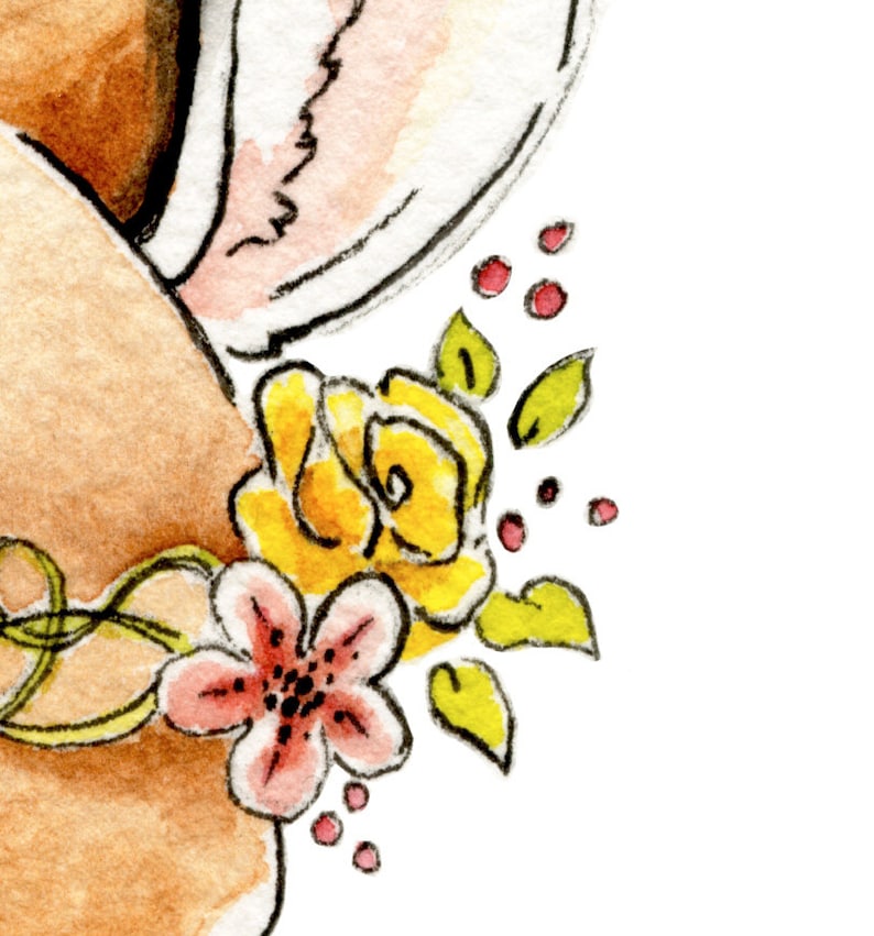 Fawn Wall Art Fawn Woodland Nursery Watercolour Nursery - Etsy