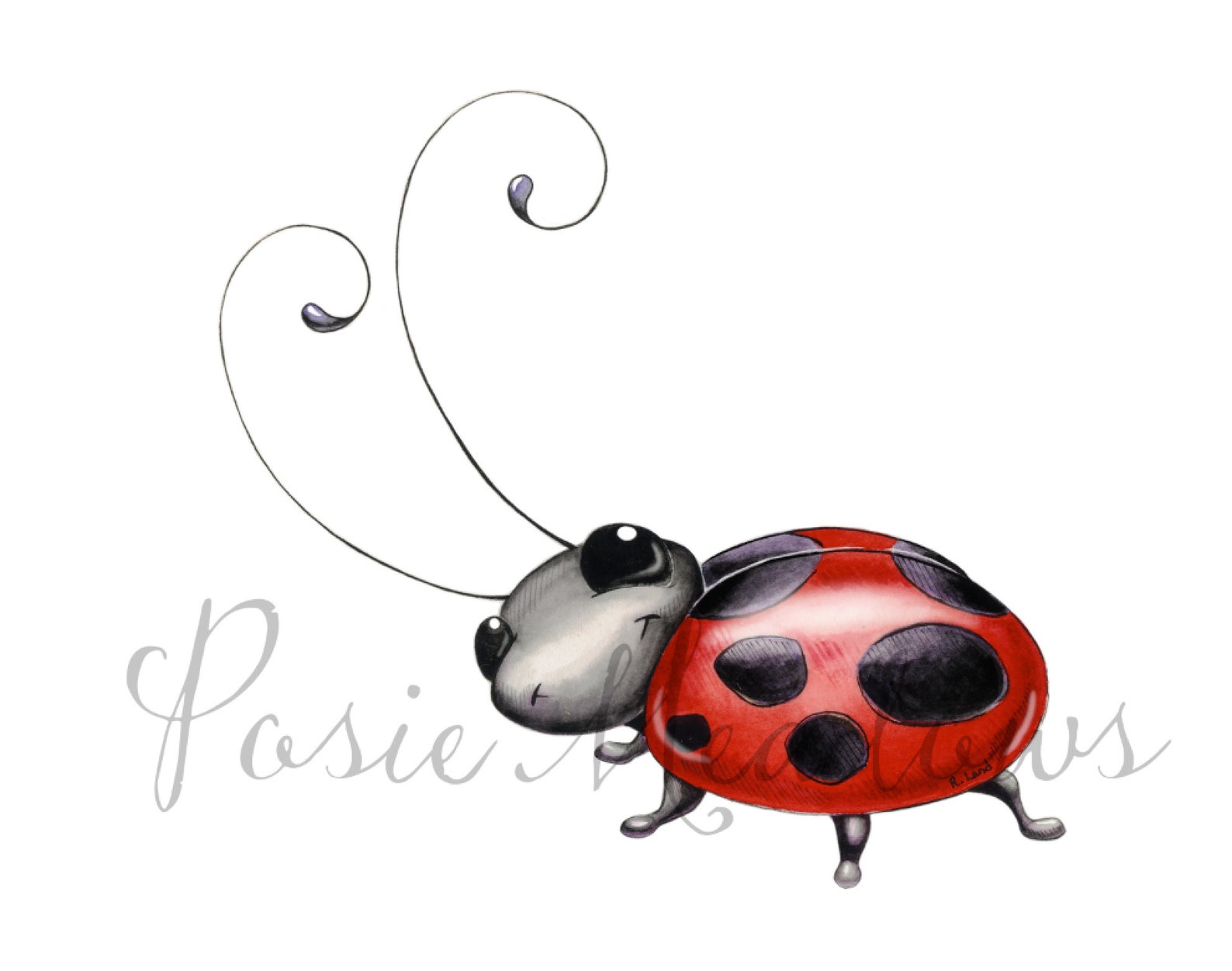 DIGITAL DOWNLOAD Ladybug Watercolor Ladybug Art Ladybug - Etsy