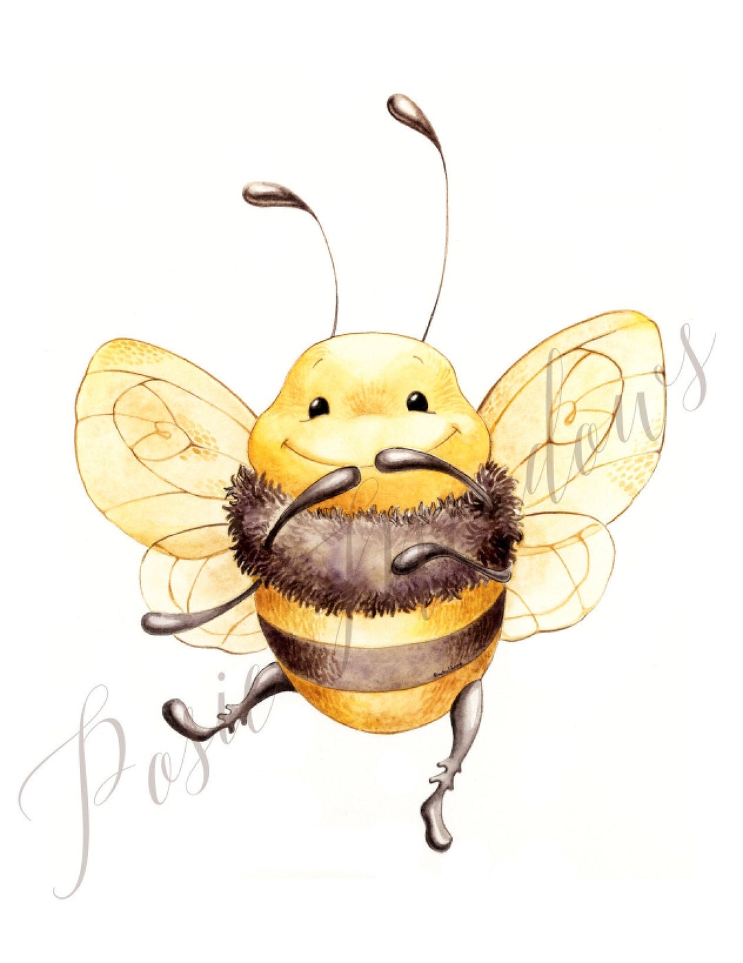 DIGITAL DOWNLOAD, Bumblebee Nursery, Bumblebee Art, Bumblebee ...