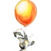 Badger, - Badger's Balloon -, Badger Watercolor, Woodland Animal ...