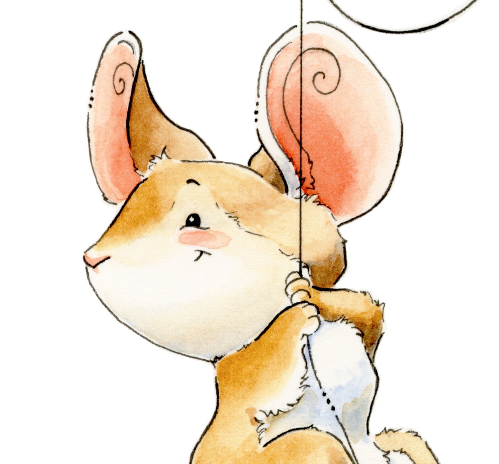 Baby Mouse Art, Woodland Animal, Nursery Decor, Nursery Art ...