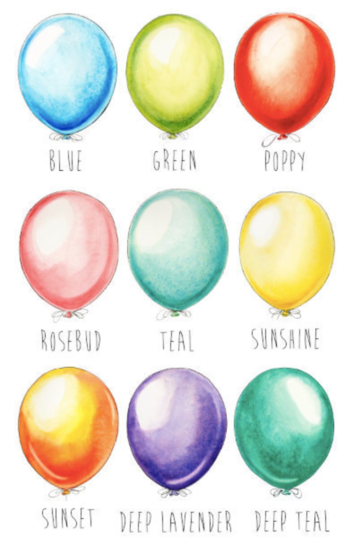 Badger Badger's Balloon Badger Watercolor Woodland - Etsy