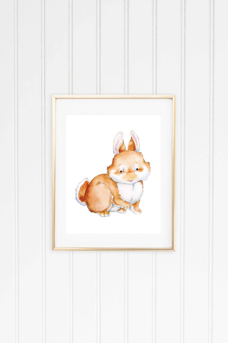 Baby Bunny Art Baby Bunny Print Baby Rabbit Art Bunny | Etsy