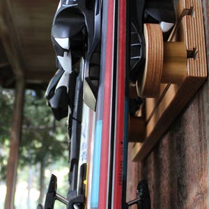 6 Pair/32" Button Ski Rack, With Traditional Wooden Buttons - Etsy