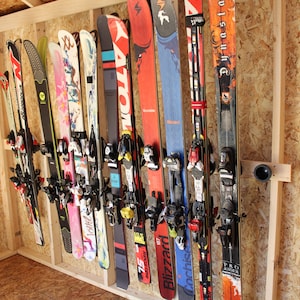 Single Button Ski Hanger: DIY Ski Rack Fixture - Etsy