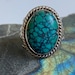 Mona Van Riper Sterling Silver Turquoise Ring Size 8 - Etsy