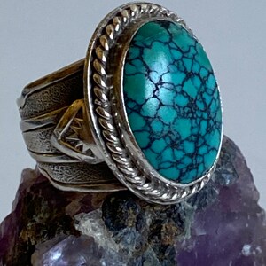 Mona Van Riper Sterling Silver Turquoise Ring Size 8 - Etsy