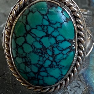 Mona Van Riper Sterling Silver Turquoise Ring Size 8 - Etsy