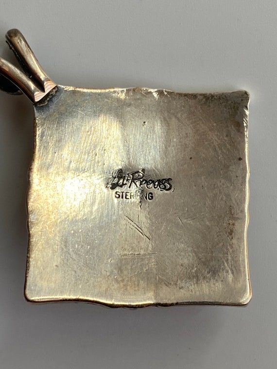 Gary Reeves Navajo Turquoise Sterling Silver Pendant - Gem