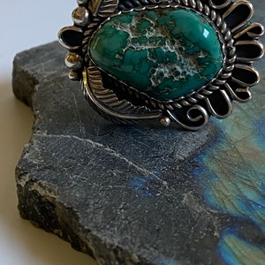Yellowhorse Sterling Silver Turquoise Ring - Etsy