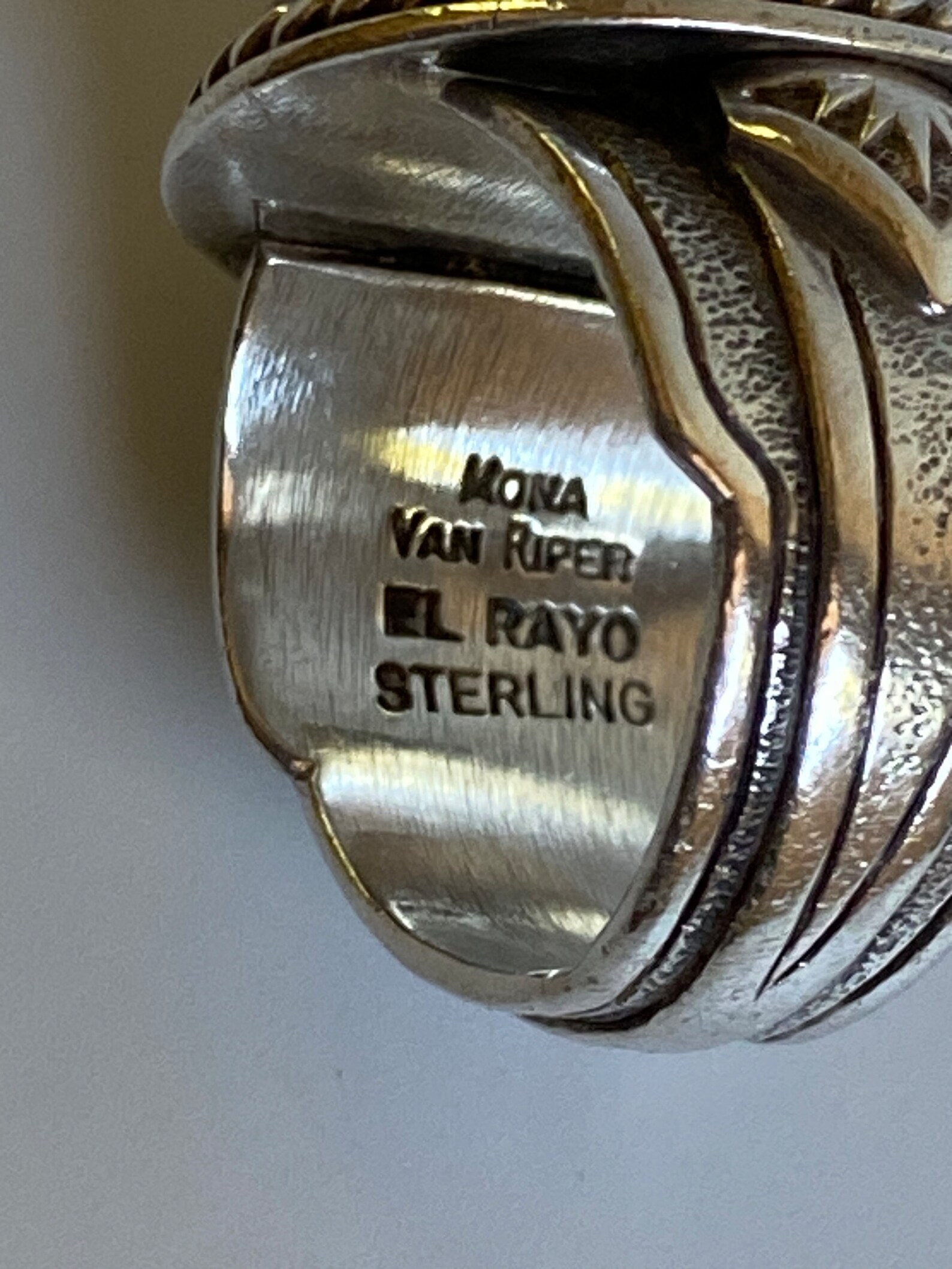 Mona Van Riper Sterling Silver Turquoise Ring Size 8 - Etsy