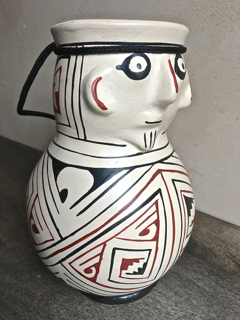 Mata Ortiz Clay Effigy Vessel Manuel Olivas Paquime - Etsy