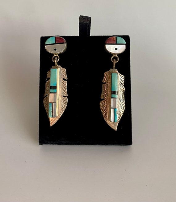 Alvin Yellowhorse Sterling Silver Stone Shell Inlay F… - Gem