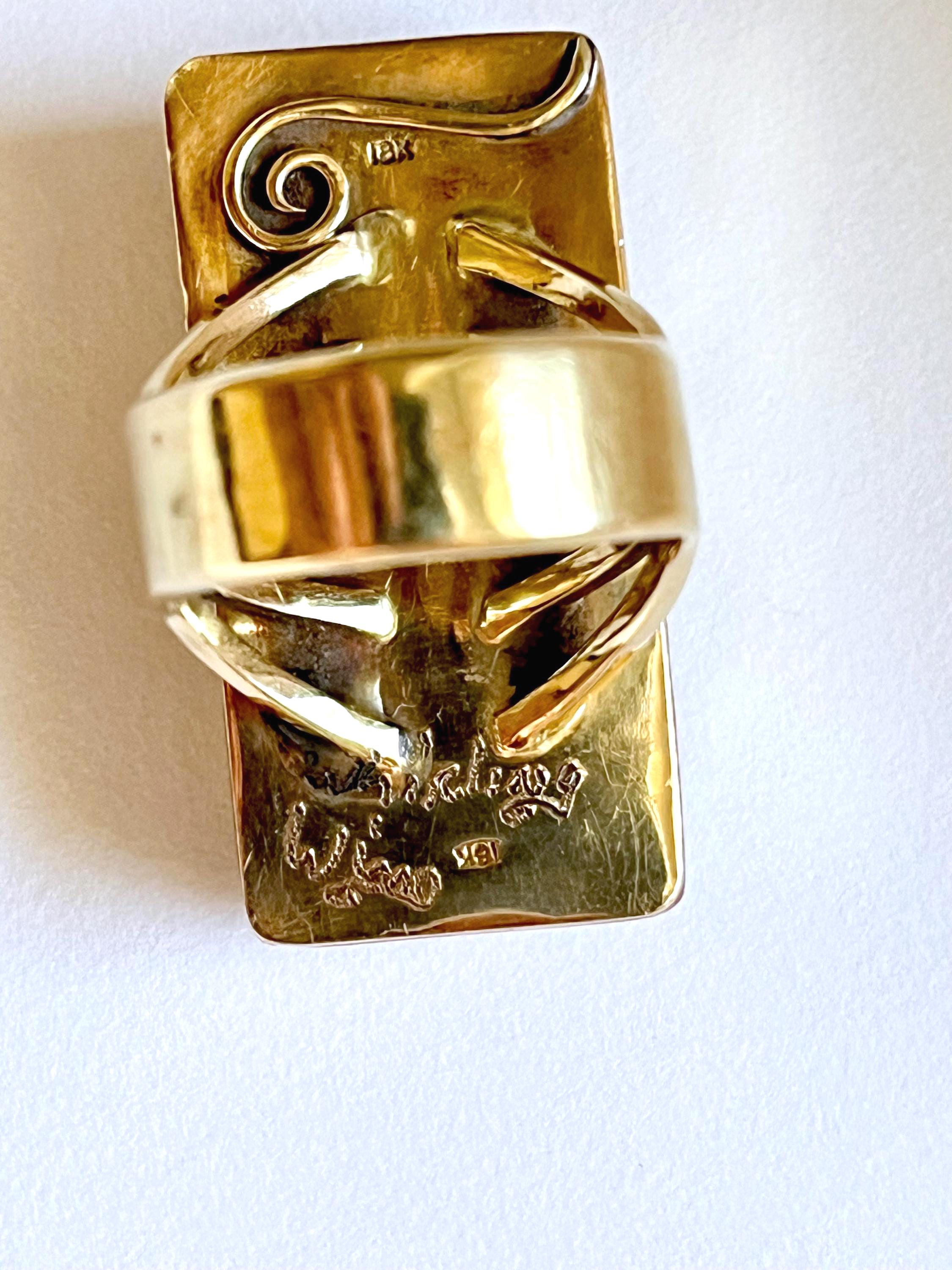 Native American Navajo Ray Morton Whirling Wind 18K Turquoise Ring - Etsy