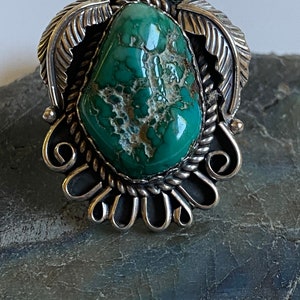 Yellowhorse Sterling Silver Turquoise Ring - Etsy
