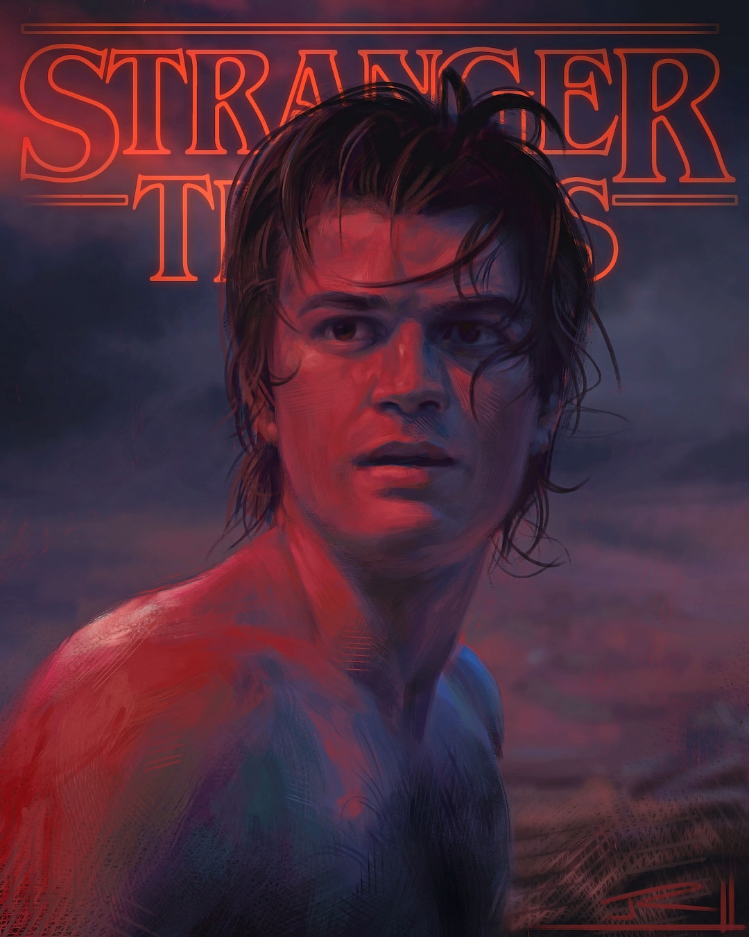 Stranger Things: Steve Harrington Art Print - Etsy
