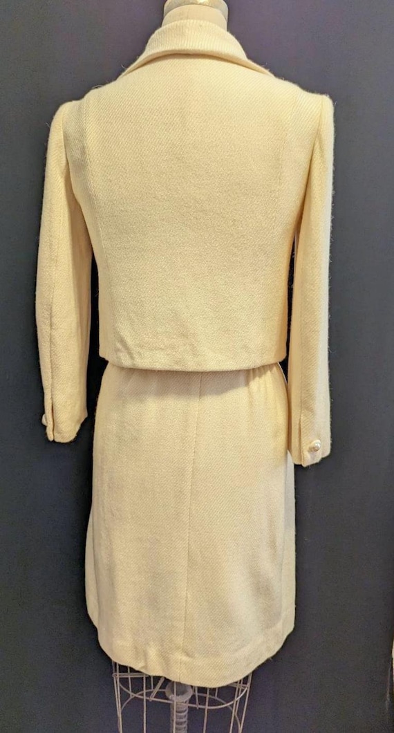 Vintage 60s MOD Era Ivory Wool and SILK SUIT Wedding … - Gem