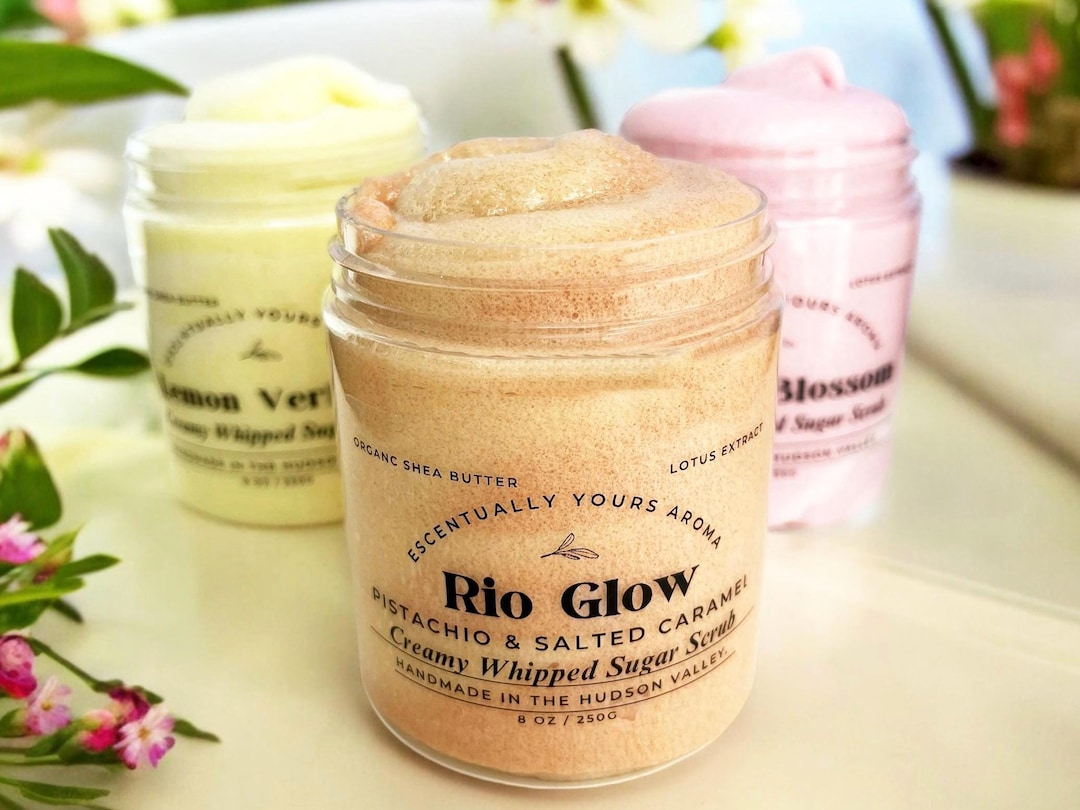 Pistachio & Salted Caramel Whipped Soap Sugar Scrub ~ Creamy Cleansing ...