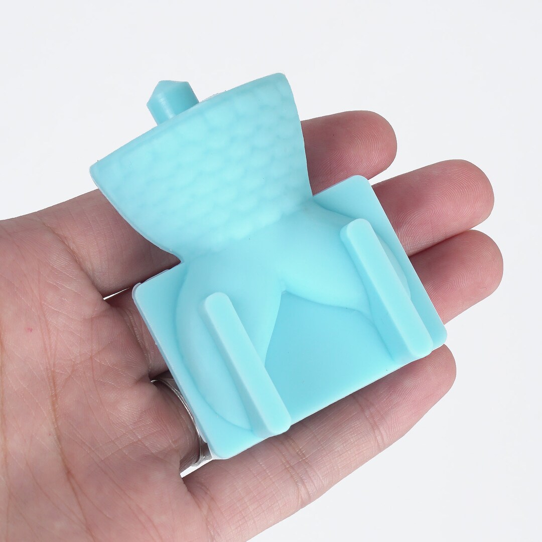 1 Piece Mermaid Tail Straw Topper Mold Silicone Straw Topper Mold ...