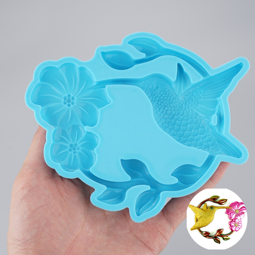 1PC Silicone Hummingbird Mold, Resin Hummingbird for DIY Home ...