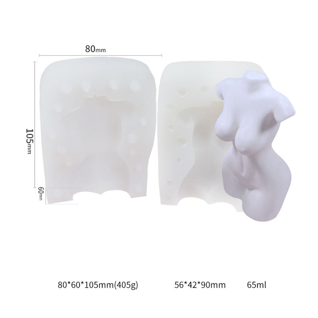 1 Pcs 3D Torso Mold Female Body Silicone Mold Handmade Candle Mold Sexy ...